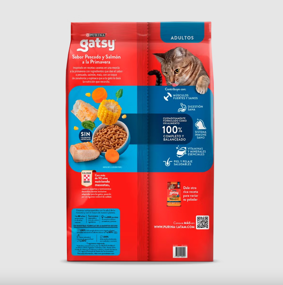 Purina® Gatsy® Comida para Gatos Adulto Pescado y Salmón – LA RES COLOMBIA